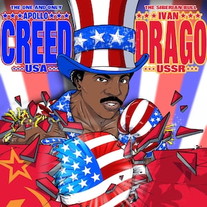 Apollo Creed Fight Poster Print - Etsy