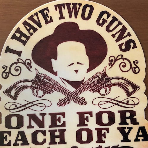 Doc Holiday Sticker Black and White - Etsy