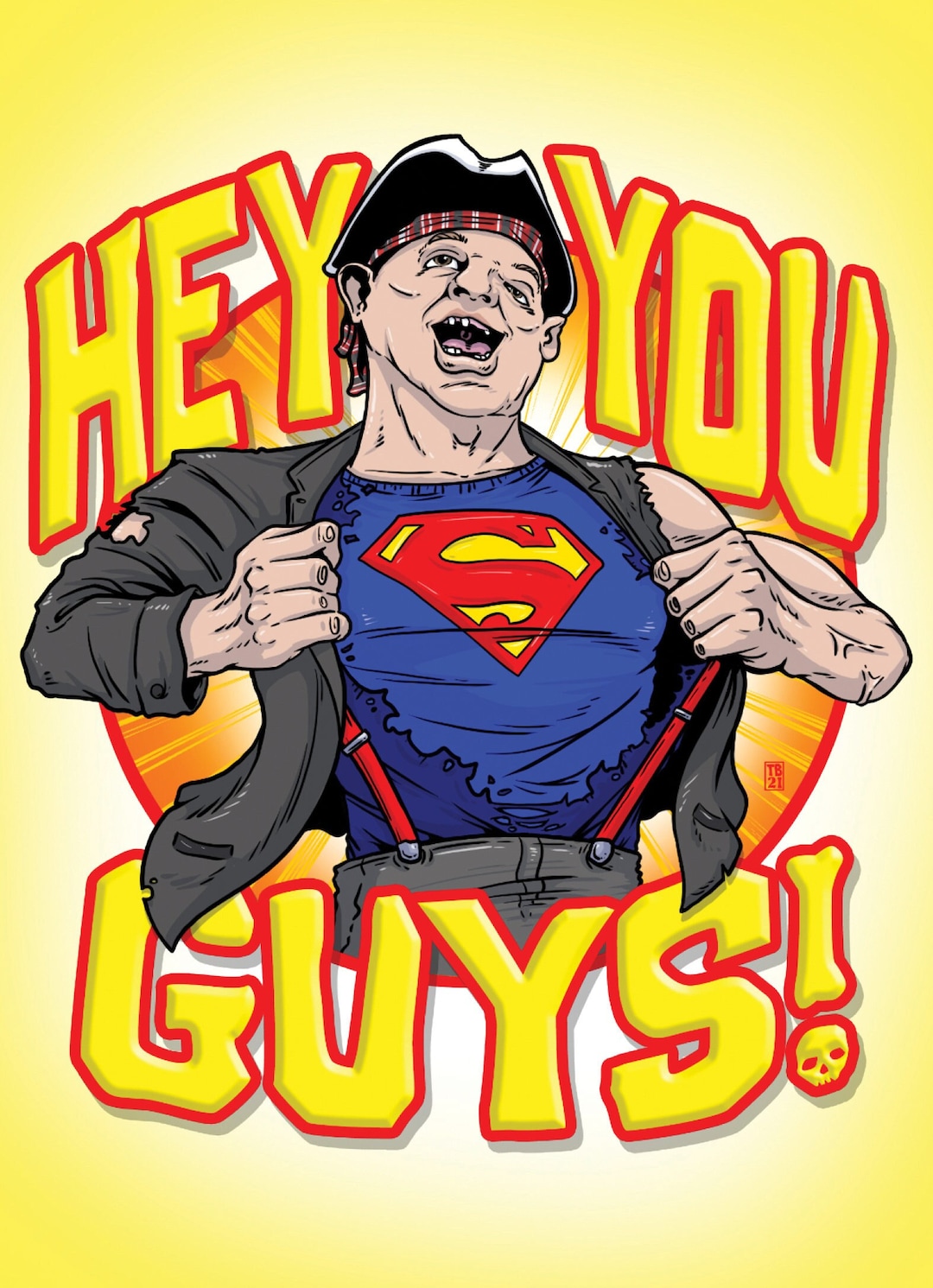 Sloth Goonies 5x7 Mini-print - Etsy