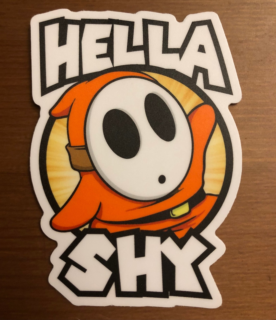 Shy Guy Hella Shy Sticker - Etsy