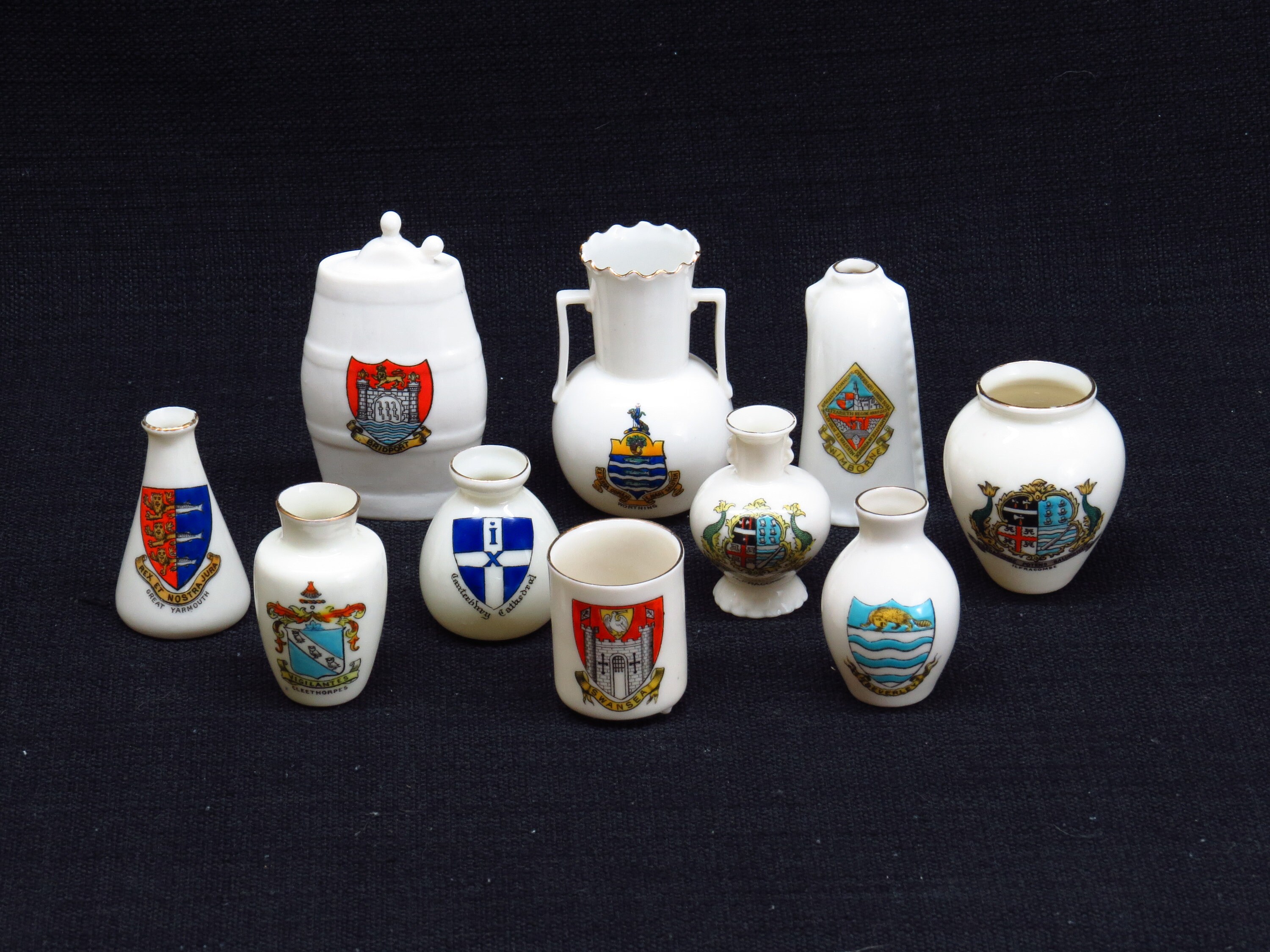 Vintage English Crested Ware Souvenir Miniature Reproduction Porcelain ...