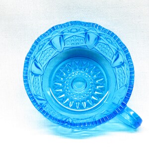 Vintage Smith Glass Quintec Colonial Blue Pattern Handled Nappy Bowl - Etsy