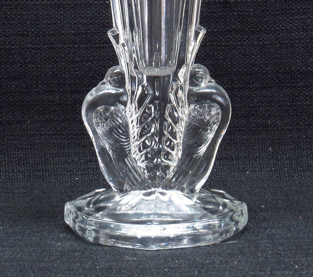 Elegant Art Deco Style Vintage Libochovice Glassworks Czechoslovakian ...