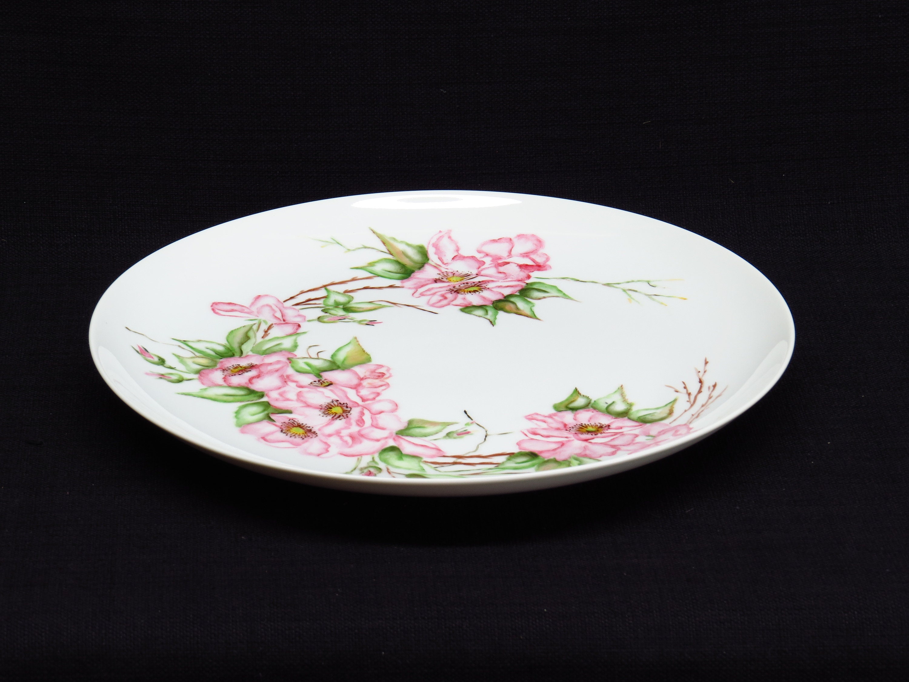 Gorgeous Large Artisan Hand Painted Wild Pink Rose Pattern - Etsy