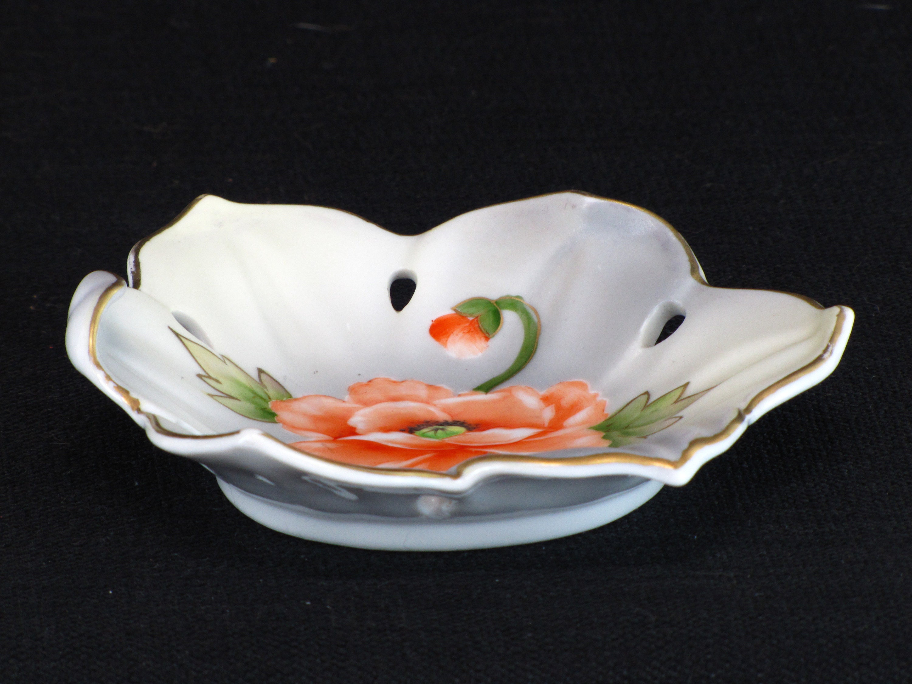 Vintage Japanese Shofu China Hand Painted Poppy Flower Motif | Etsy