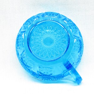 Vintage Smith Glass Quintec Colonial Blue Pattern Handled Nappy Bowl - Etsy