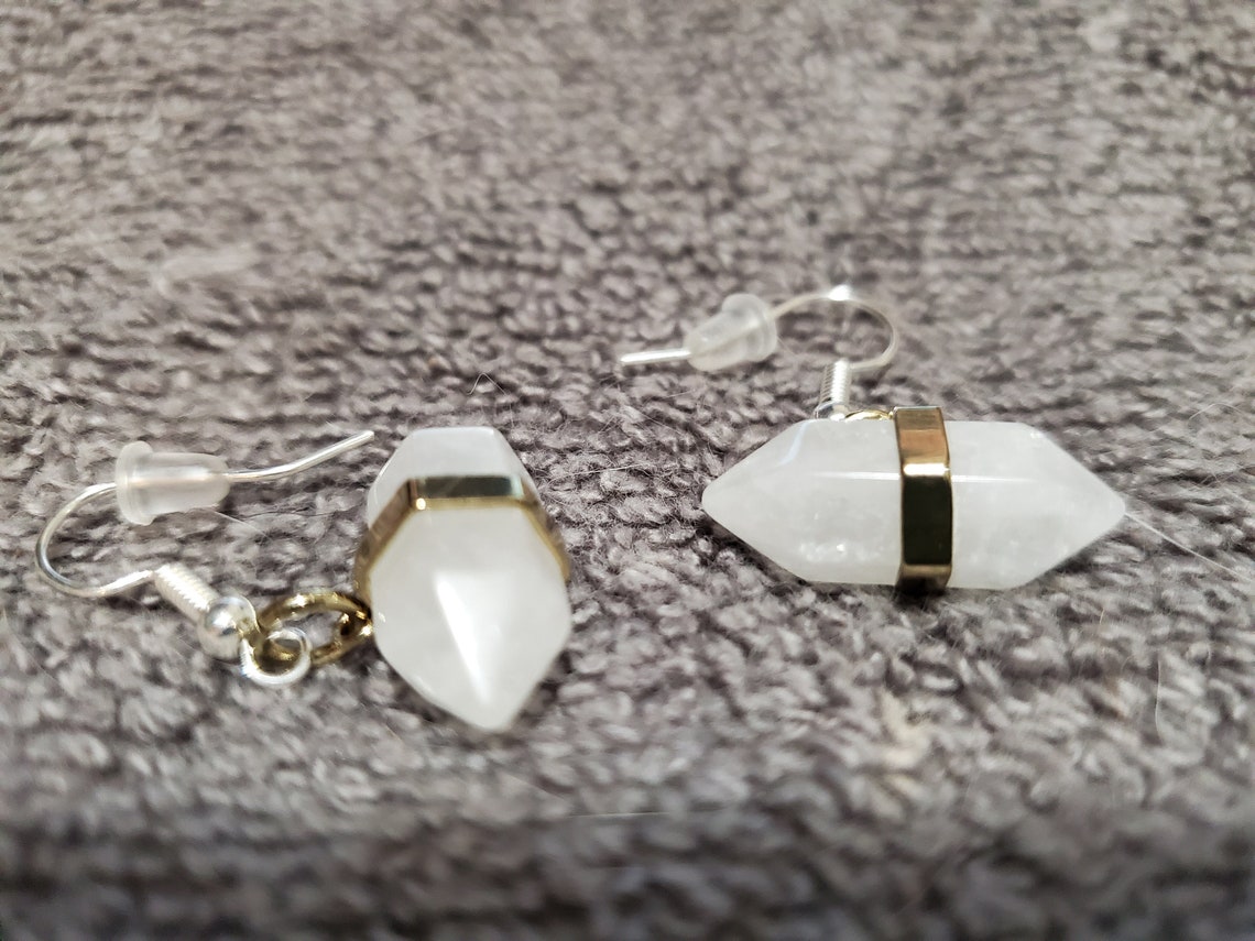 Milky Quartz Earrings - Etsy