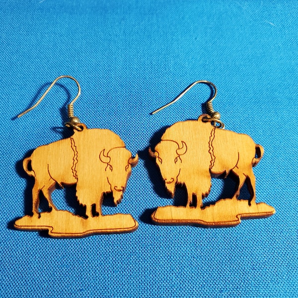 Bison Earrings - Etsy