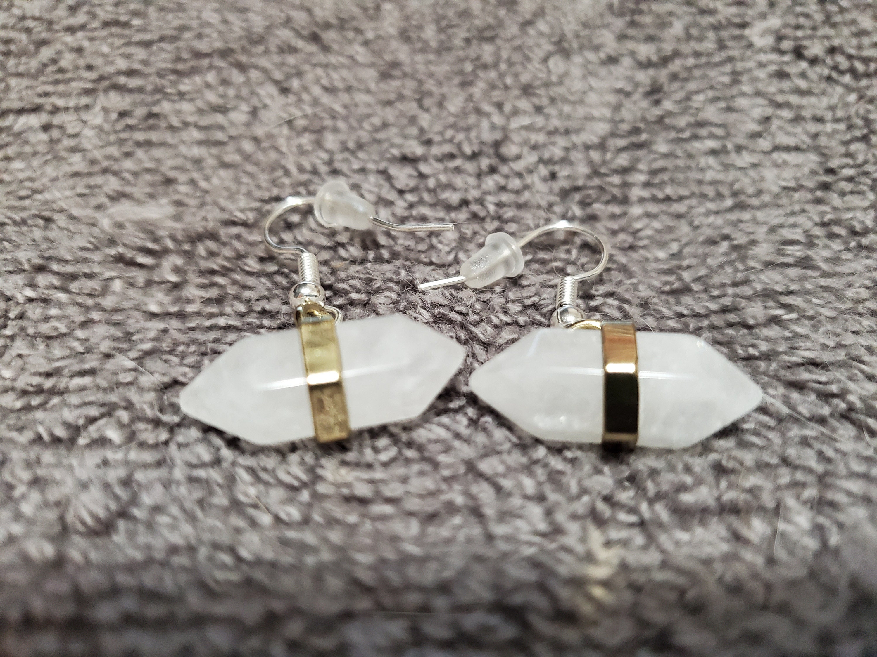 Milky Quartz Earrings - Etsy