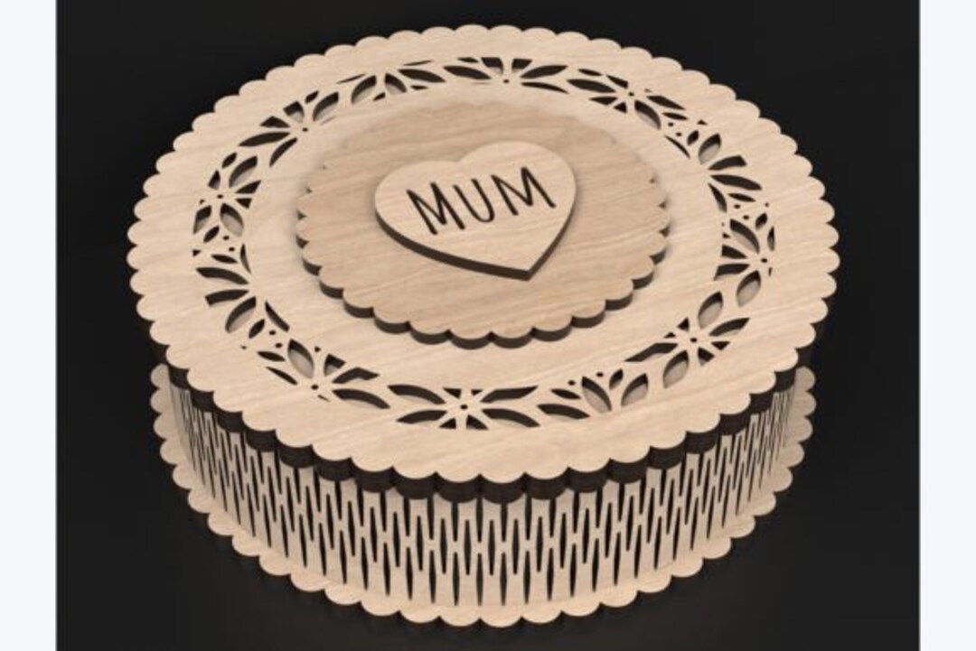 Laser Cut Flower Box Svg Files, Case Favor Box Digital Downloads SVG ...