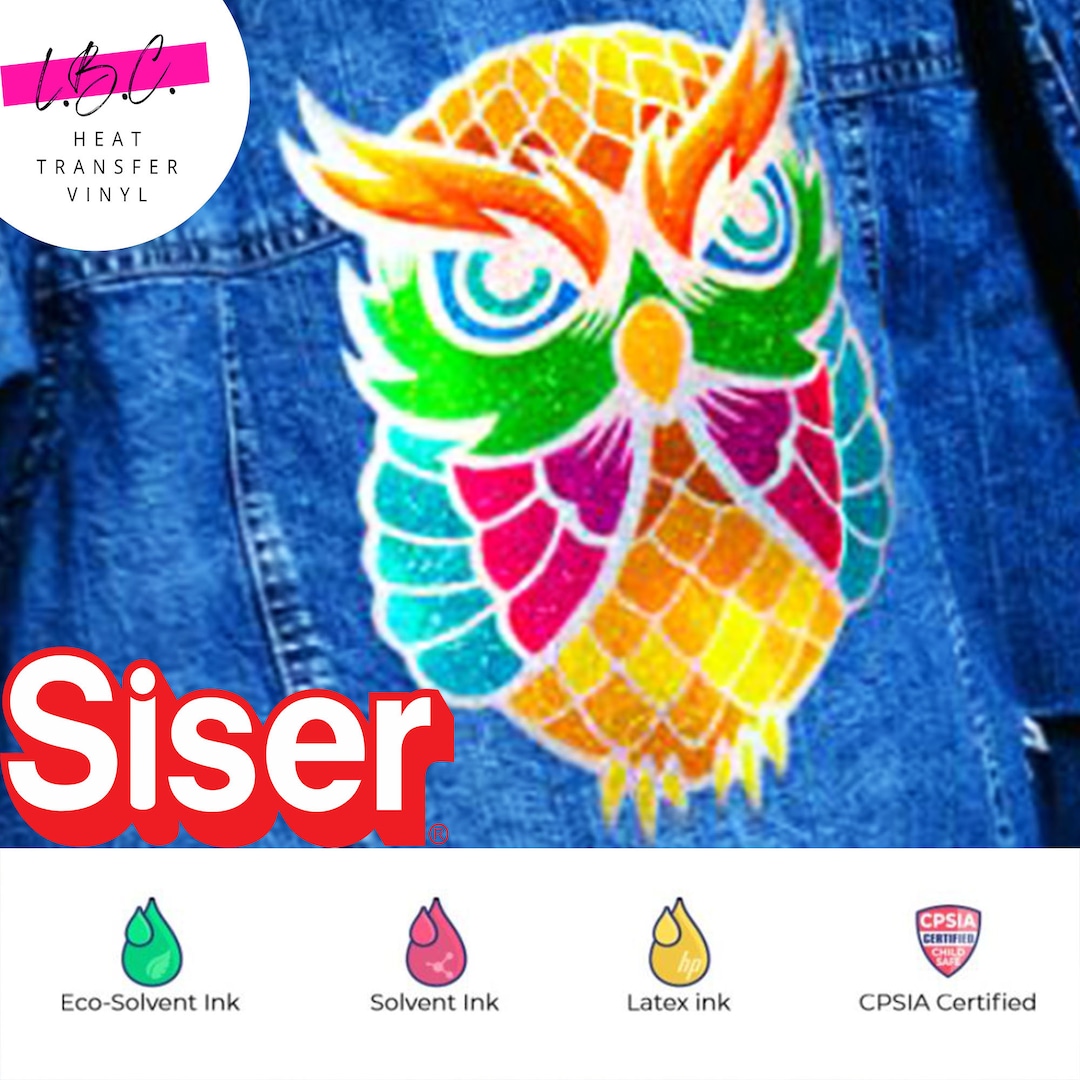 Siser Sparkleprint HTV / Heat Transfer Vinyl for Use With Exo-solvent ...