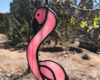 Flamingo Stained Glass - Etsy