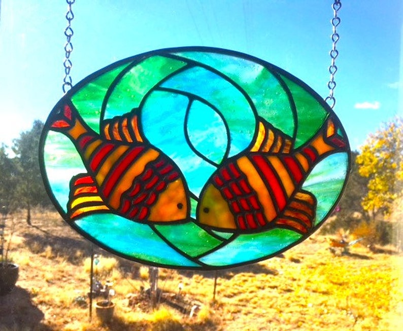 Stained Glass Fish - Etsy