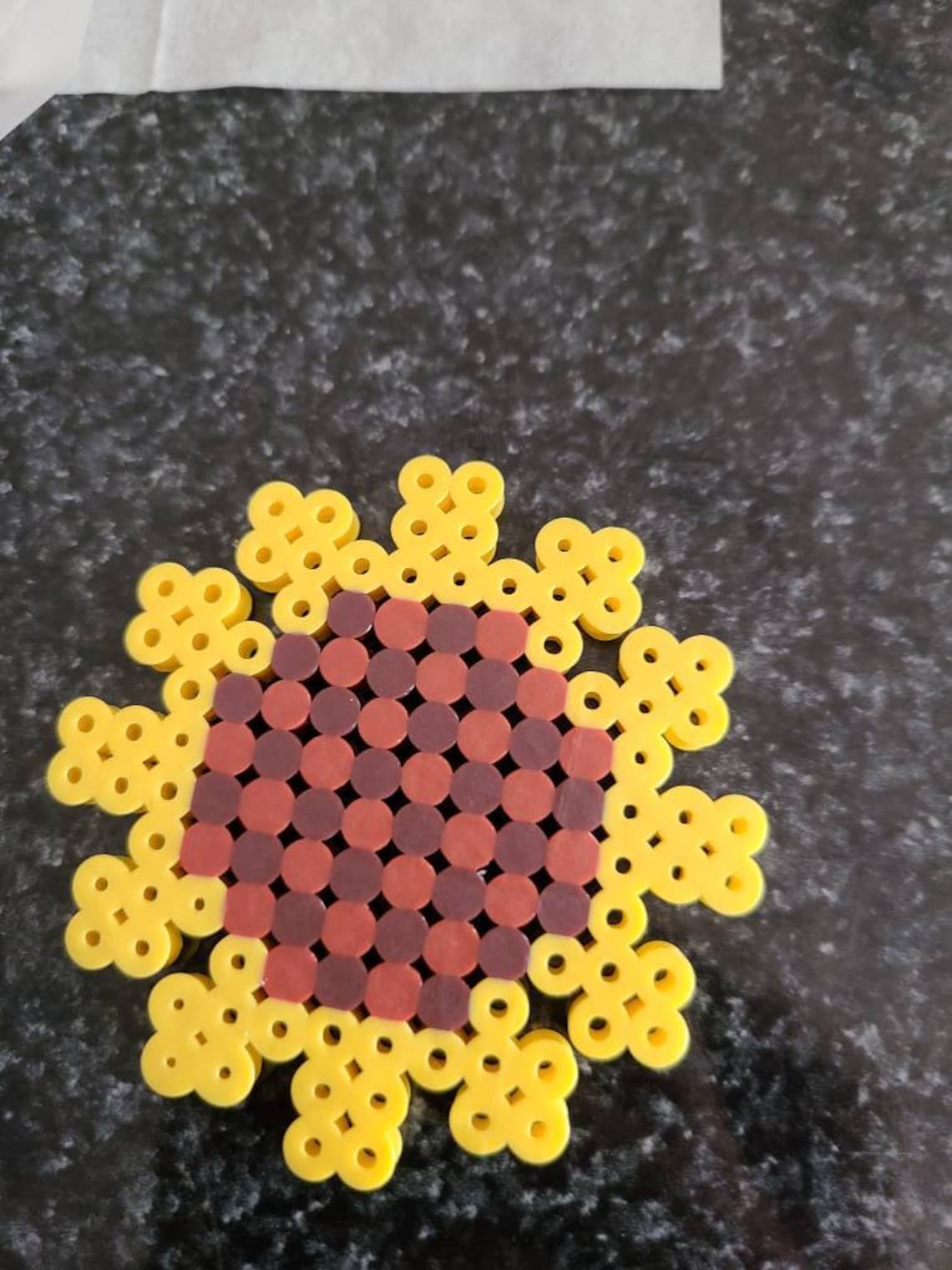 Sunflower Perler Bead no stem | Etsy