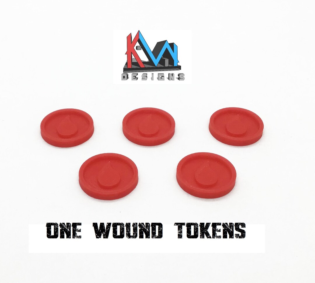 3D Printed - Grimdark Future - One Wound / Damage Tokens - Etsy