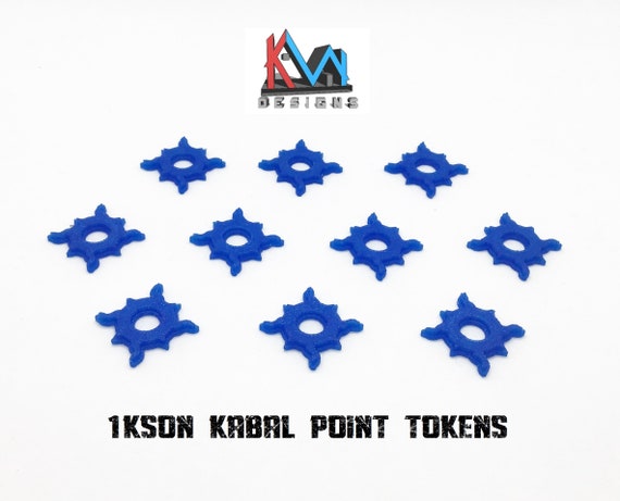 3D Printed 40k 1kson Kabal Point Tokens set of 10 | Etsy