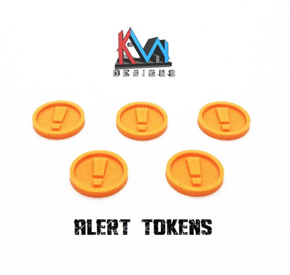 3D Printed Grimdark Future Alert Tokens - Etsy