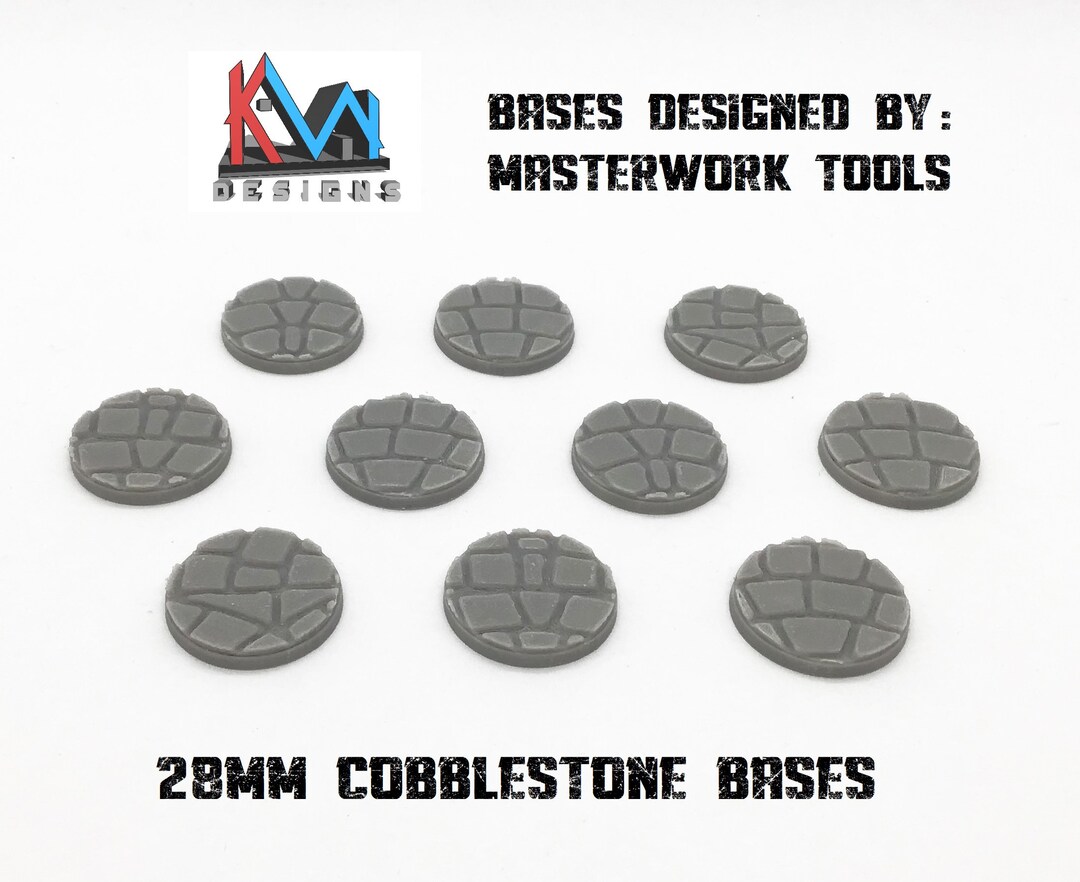 3D Printed - 28mm Scenic Cobblestone Bases - Set of (10) - Etsy