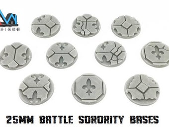 3D Printed 28mm Scenic Battle Sorority Bases Set of 10 - Etsy