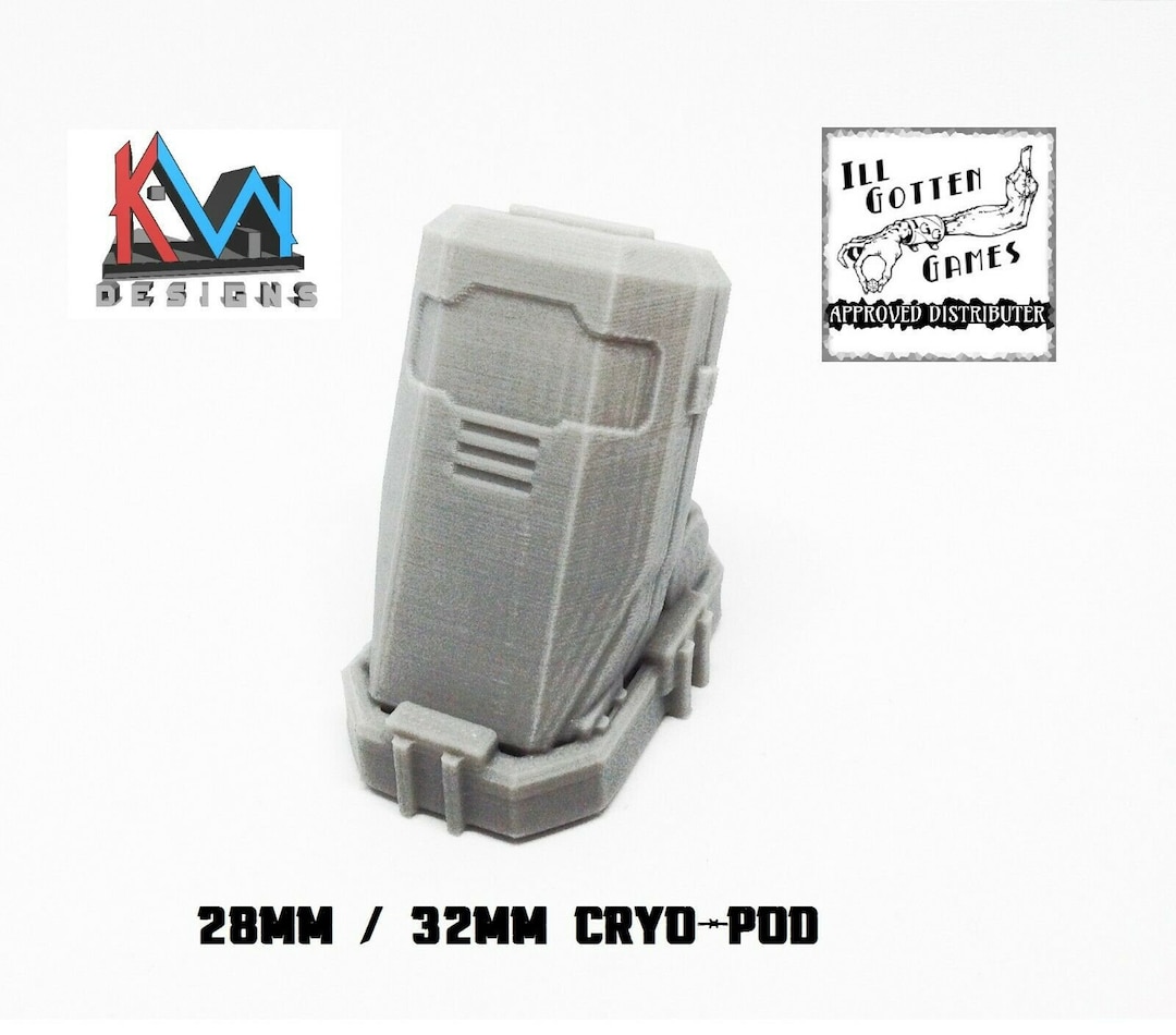 3D Printed - 28mm / 32mm Scale Cryo-pod - Etsy