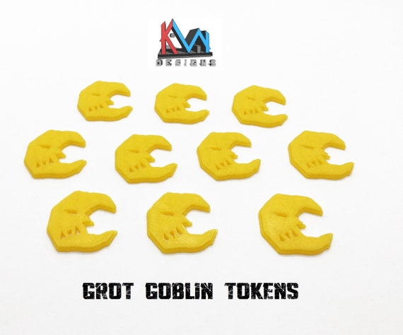 3D Printed Grot Goblin Command Point Tokens set of 10 - Etsy