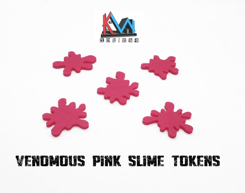 3D Printed - Slime Tokens (green, Blue, Pink) - Etsy