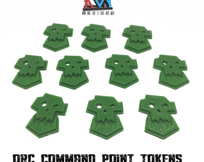 3D Printed - 40k Orc Command Point Tokens (set of 10) - Etsy