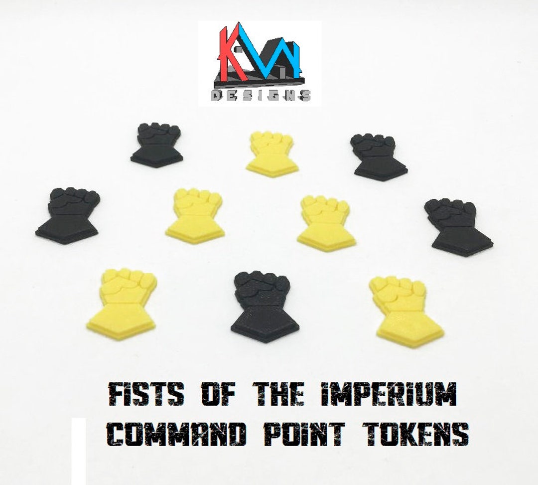 3D Printed 40k Fists of the Imperium Command Point Tokens set of 10 - Etsy