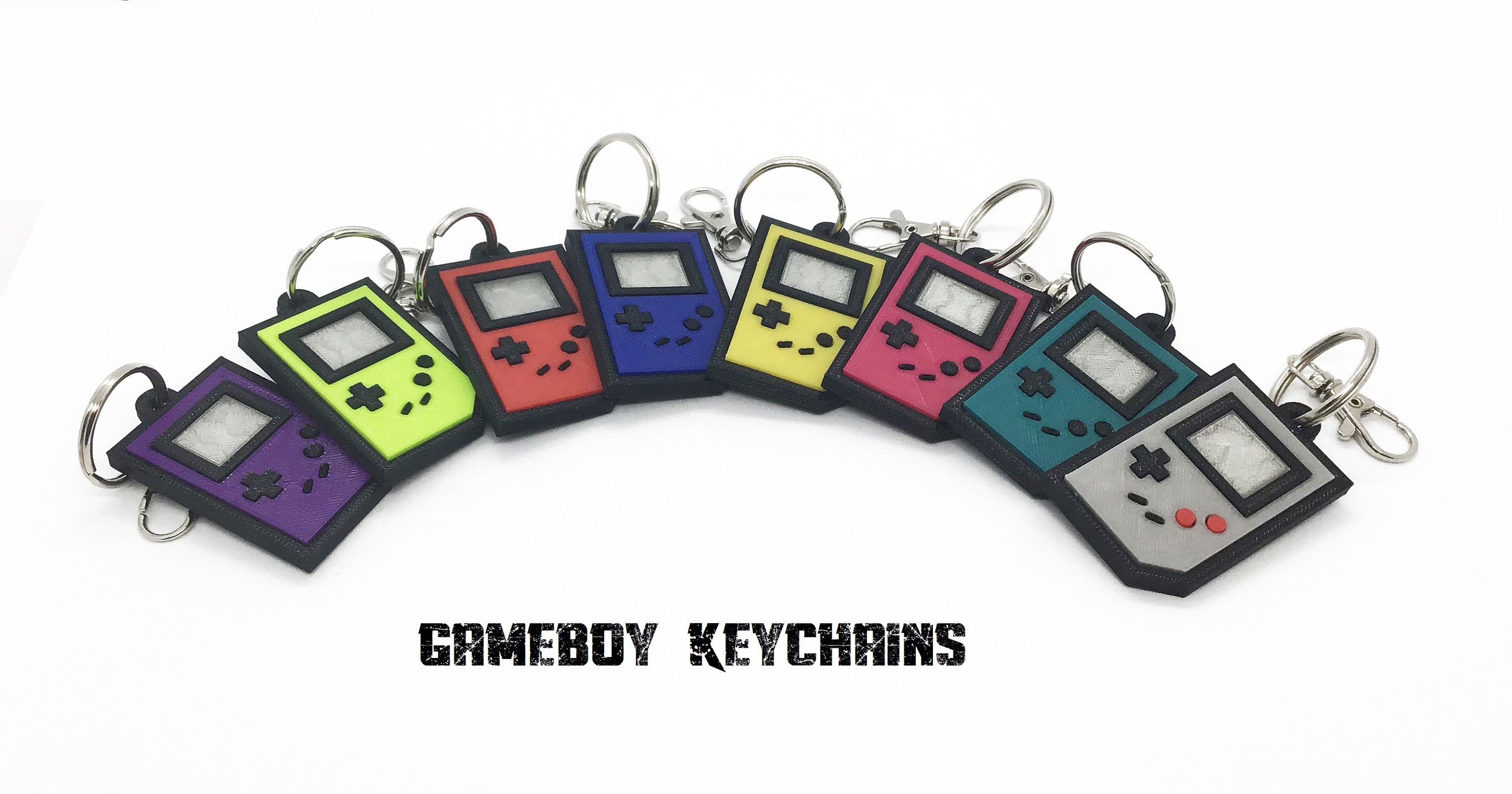 3D Printed Gameboy Keychains | Etsy
