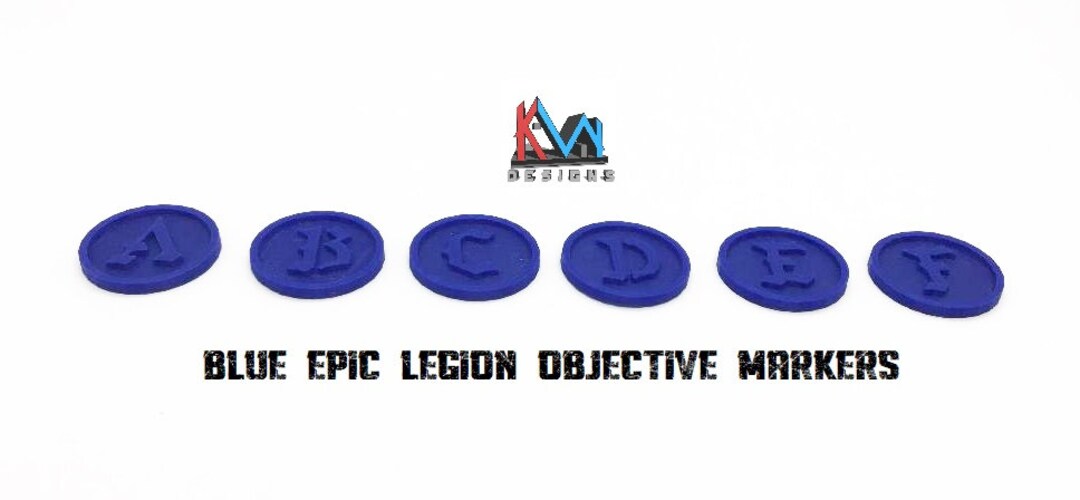 3D Printed - 8mm Epic Legions Objective Marker Set - Etsy