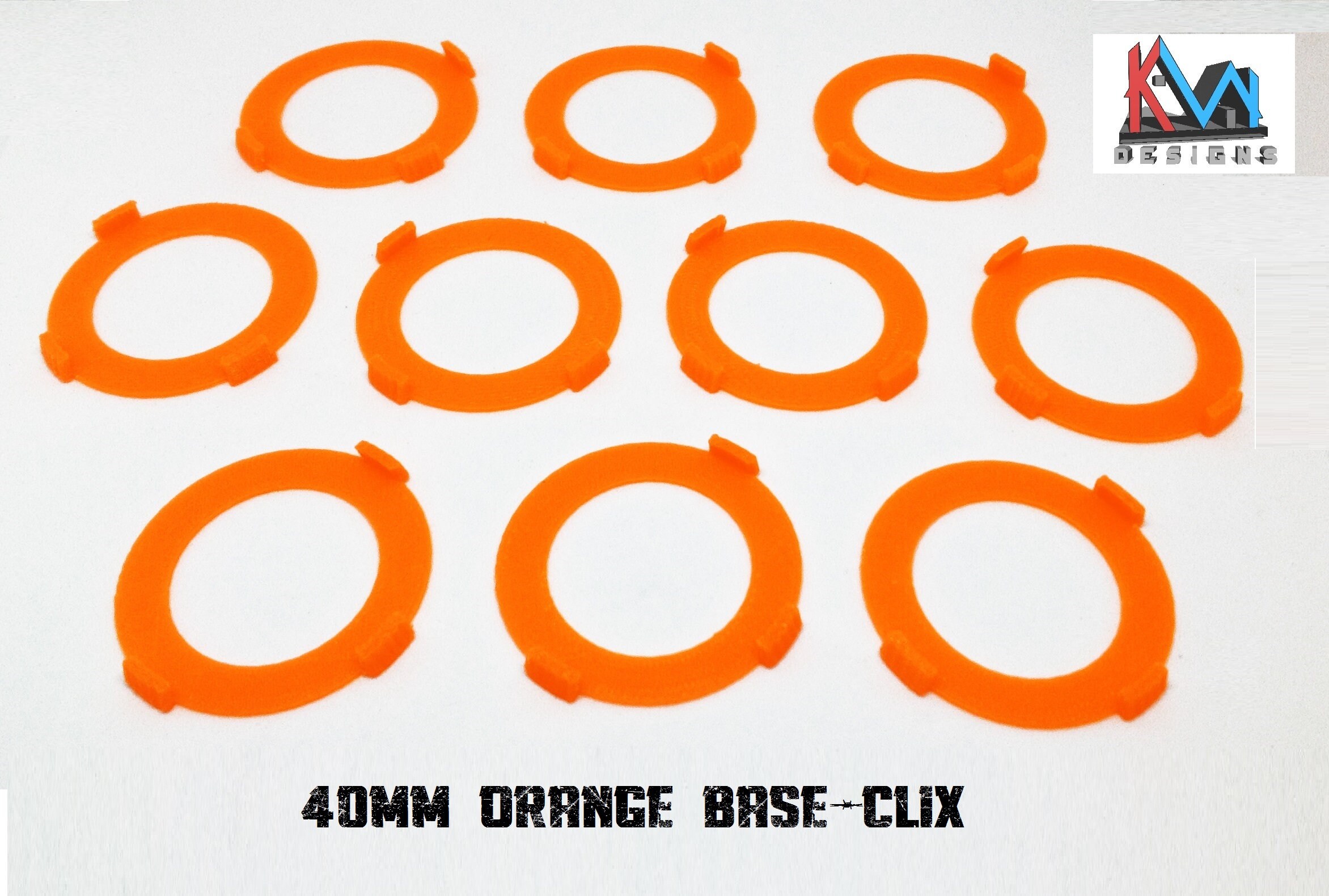 3D Printed - 40mm Base-clix - Squad Markers for Bases - Etsy UK