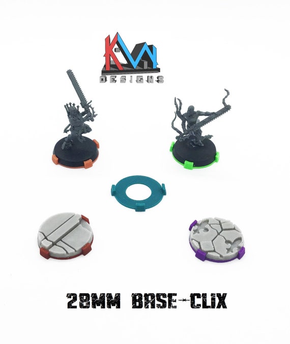 3D Printed 28mm Base-clix Squad Markers for Bases - Etsy