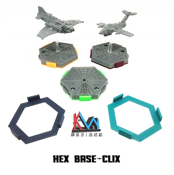 3D Printed Aeronautic Base-Clix Set of 5 Squad Markers | Etsy