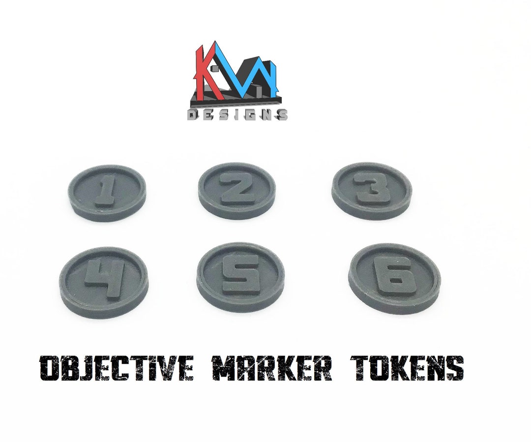 3D Printed - Grimdark Future - Objective Marker Tokens - Etsy