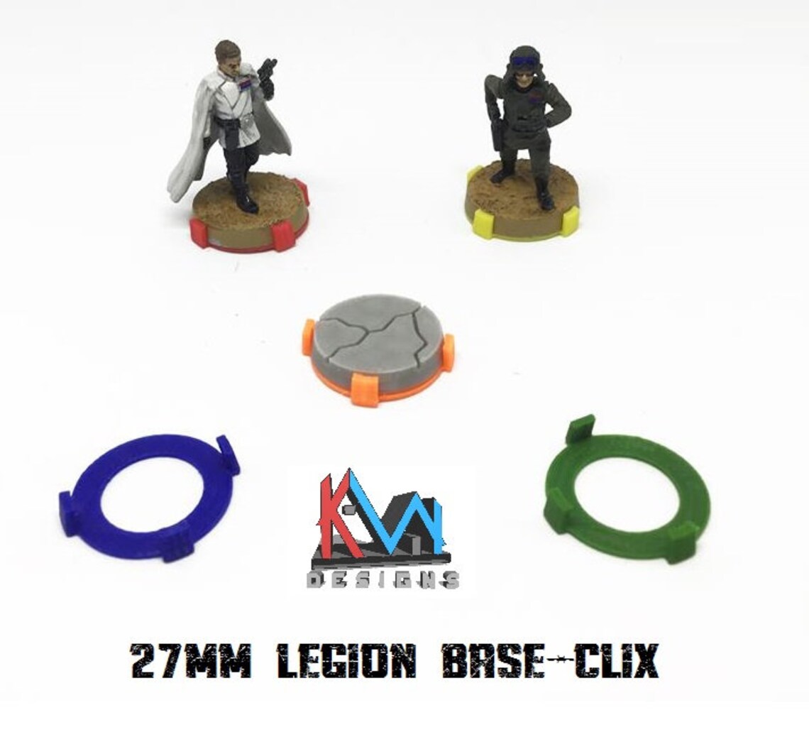 3D Printed - 27mm Base-clix - Squad Markers for Bases (star Wars Legion ...