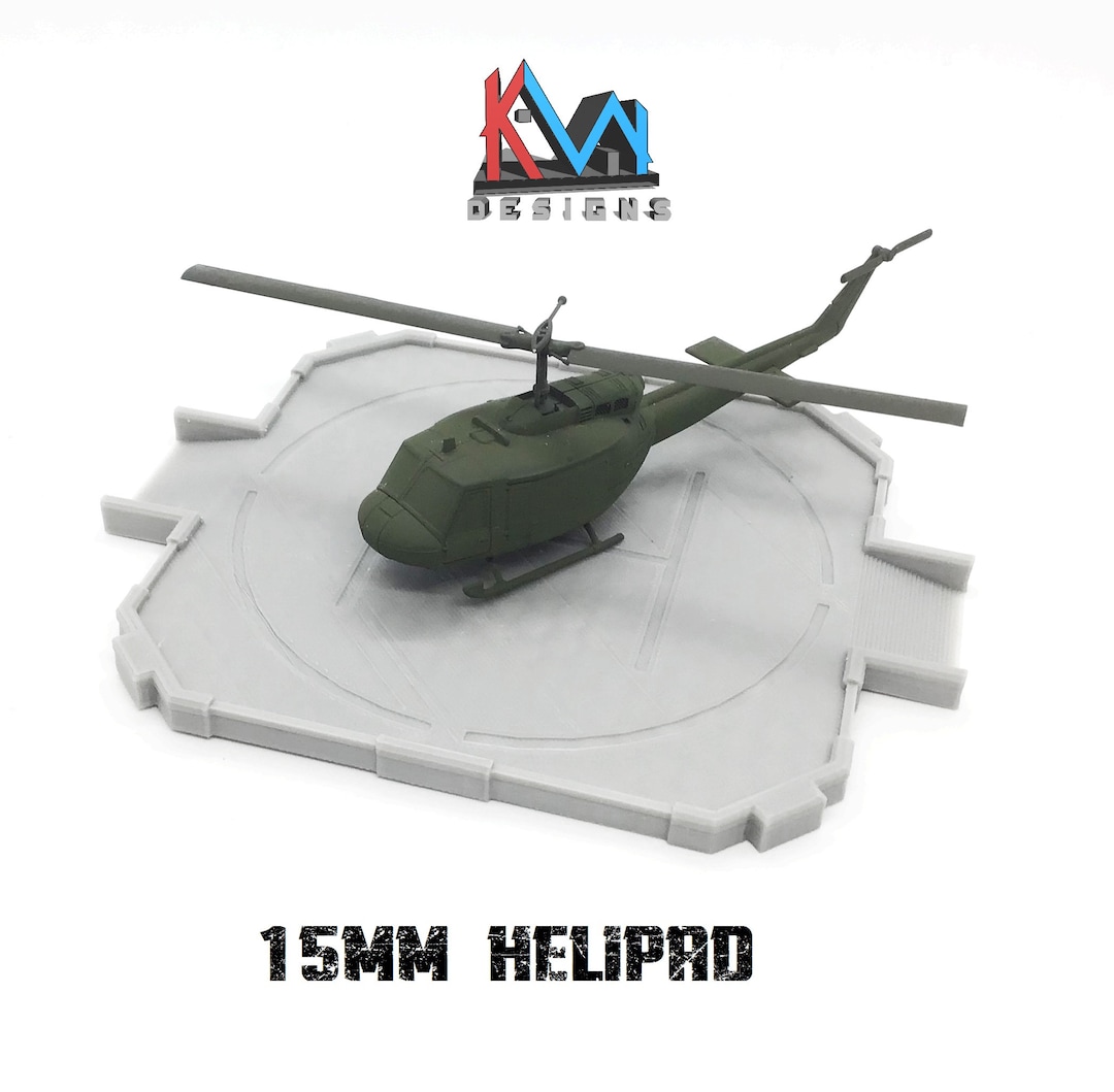 3D Printed – 15mm (1:100) Scale Helipad - Etsy