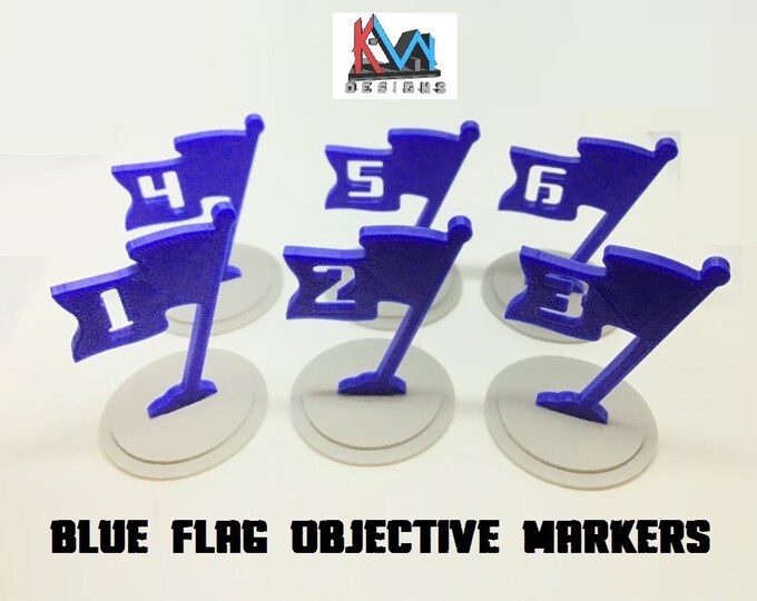 3D Printed - Flag Objective Markers (red, White, & Blue) - Etsy