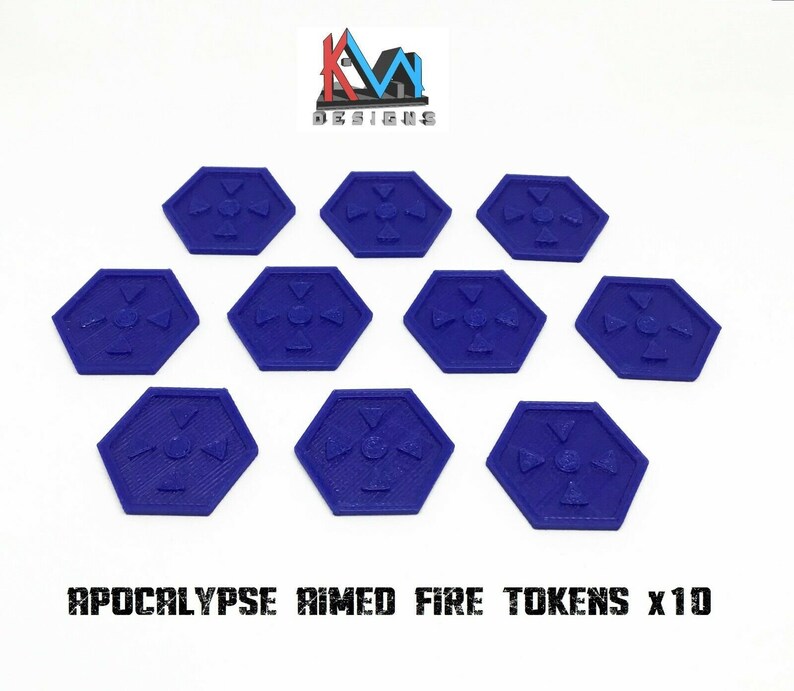 3D Printed 40k Apocalypse Compatible Tokens 90 Tokens | Etsy