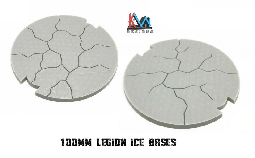 3D Printed 100mm Star Wars Legion Ice World Base 2 Different Styles - Etsy
