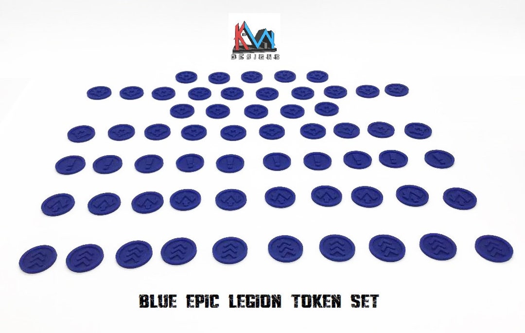 3D Printed - 8mm Epic Legions Order Token Set - (60 Tokens) - Etsy