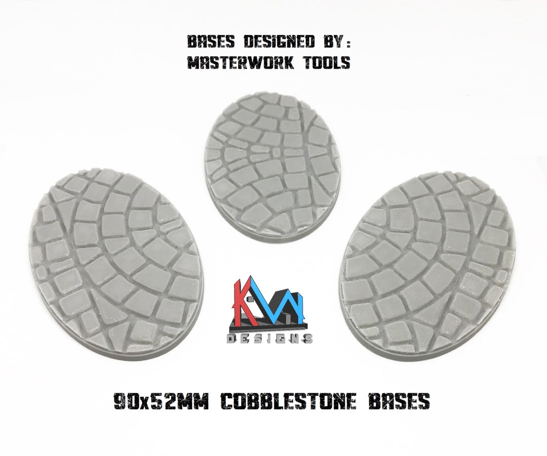 3D Printed 90x52mm Scenic Cobblestone Bases Set of 3 - Etsy