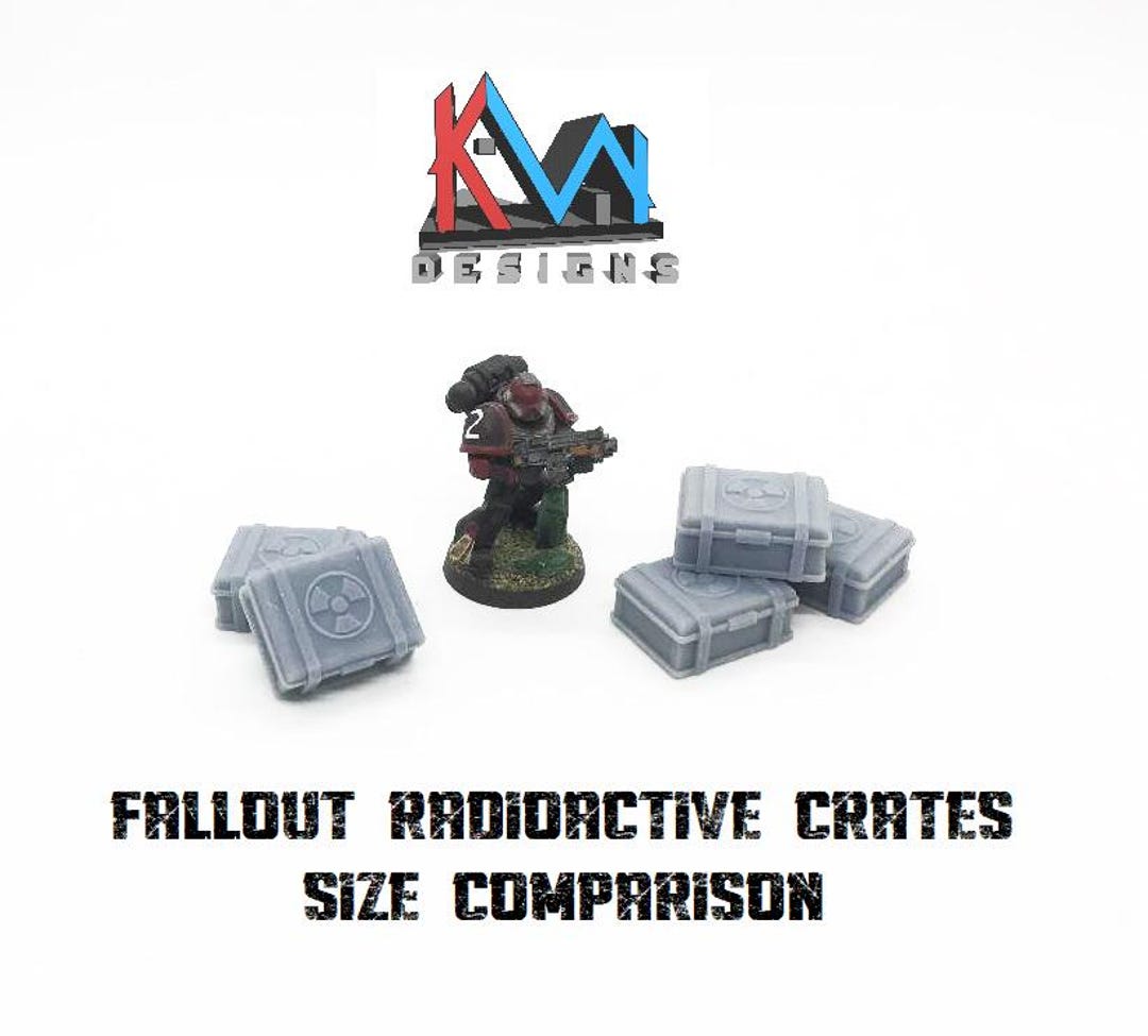 3D Printed - Fallout Radioactive Crates (set of 5) - Etsy