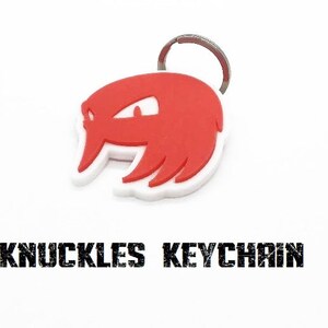 3D Printed - Sonic, Tails, Knuckles Keychains - Etsy