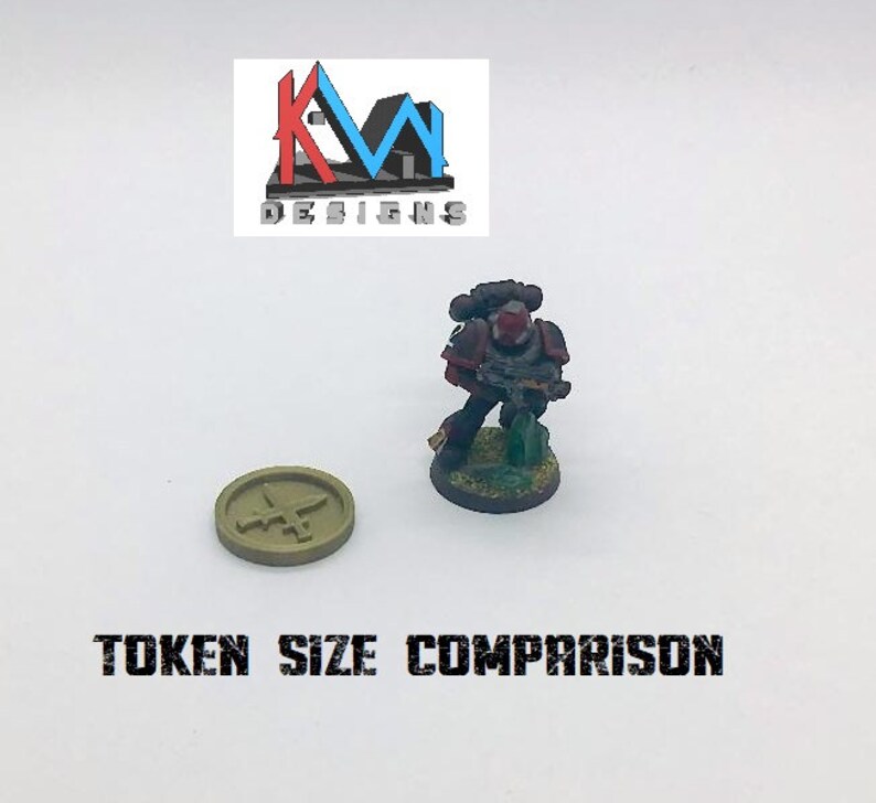3D Printed Grimdark Future Melee Tokens - Etsy