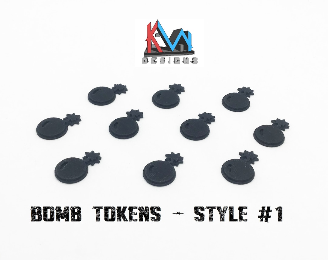 3D Printed Bomb Tokens / Markers Style 1 - Etsy