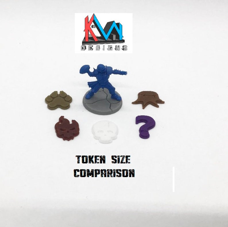 3D Printed Fantasy Football Big Guy Status Tokens blood - Etsy