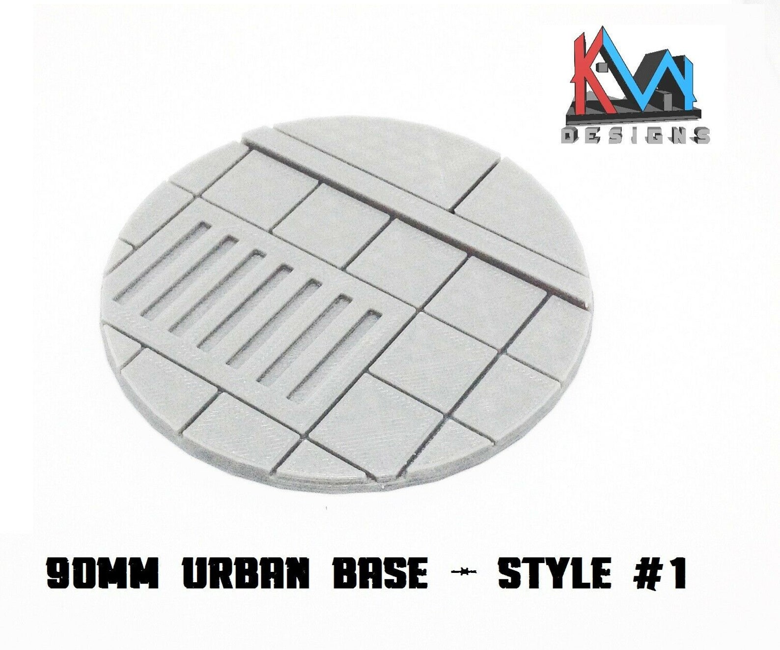 3D Printed - 90mm Scenic Urban City Street Bases - 2 Styles - Etsy