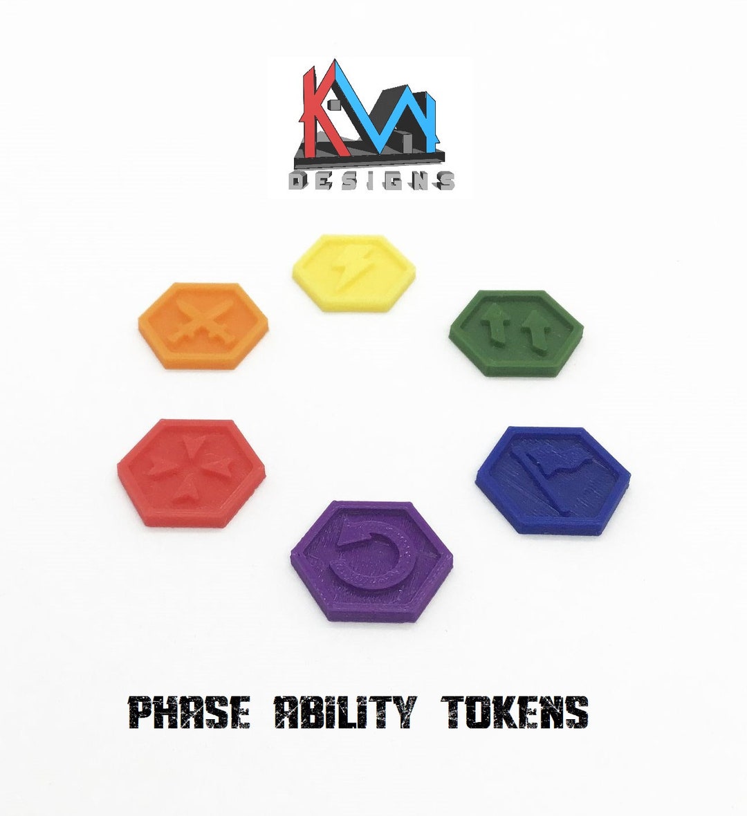 3D Printed - Phase Ability Tokens (set of 6) - Warhammer 40k - Etsy