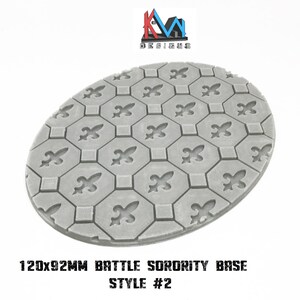 3D Printed 120x92mm Scenic Battle Sorority Bases 2 Different Styles - Etsy
