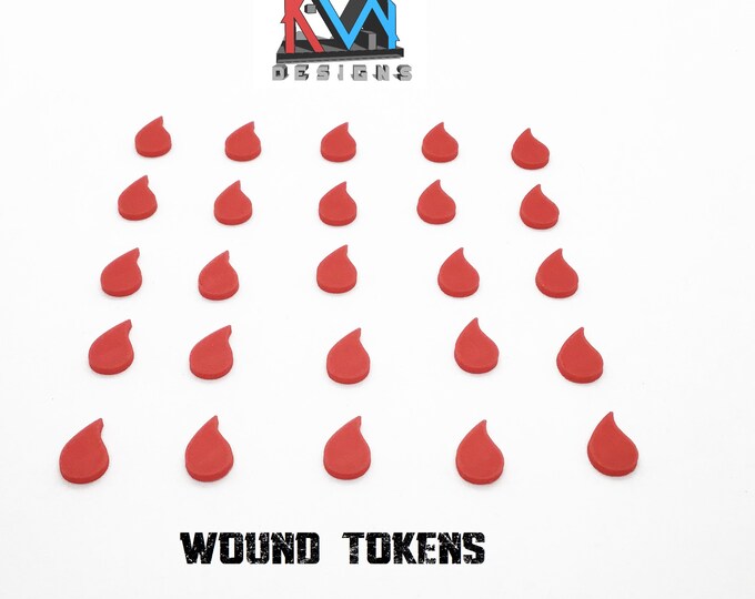 3D Printed - Wound Marker Tokens (set of 25) - Etsy